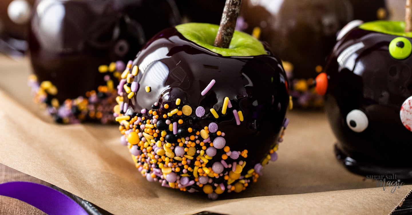 Spooky Honey "Caramel" Apples